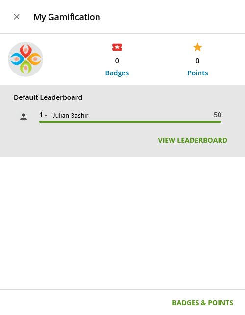 How do I access the gamification features on the new course portal?
